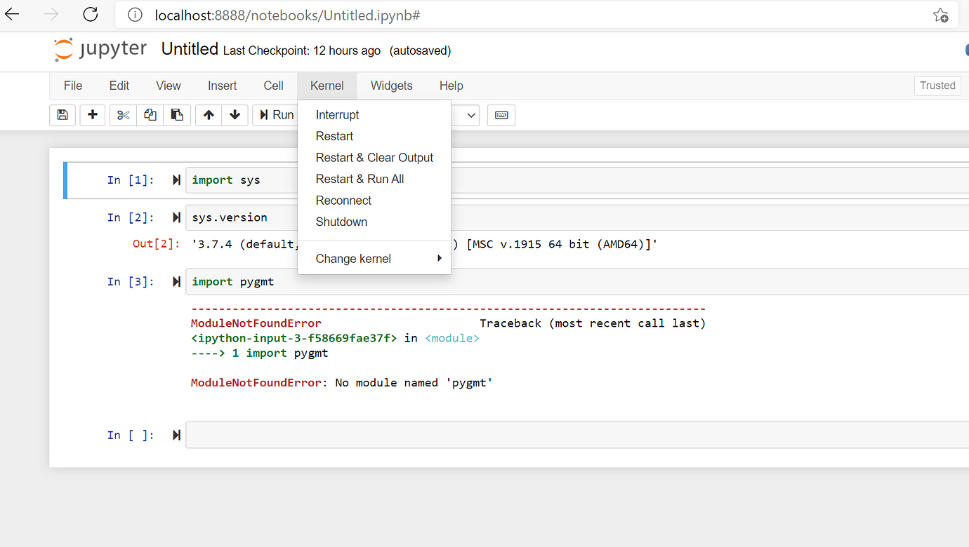 No module named pygmt - VS code - PyGMT Q&A - GMT Community Forum