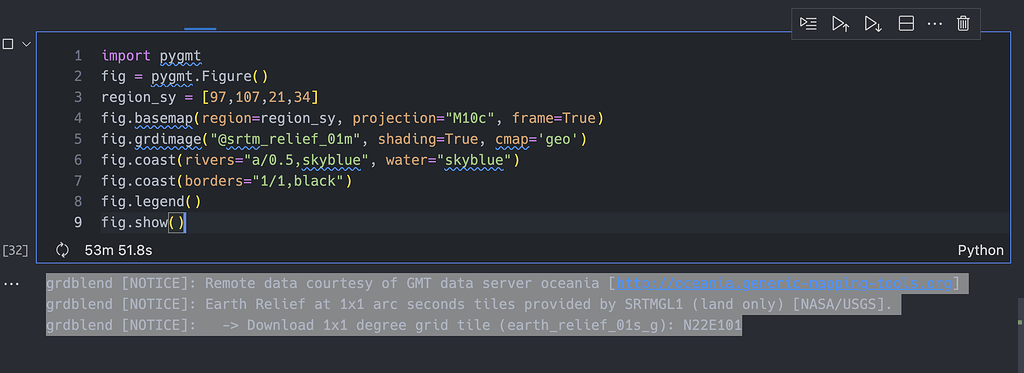 Can pygmt use the previously stored relief data from gmt cache? - PyGMT ...