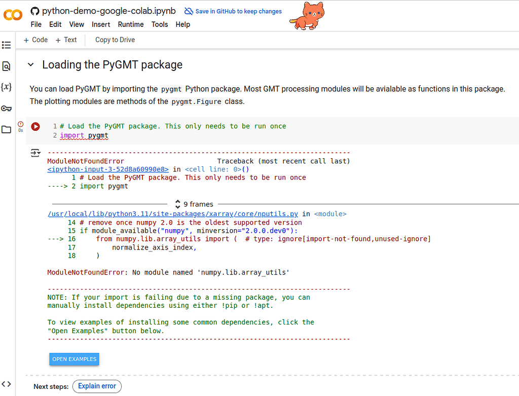 Pygmt in google colab - Q&A - GMT Community Forum