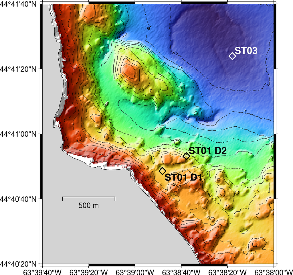 Grdview, (annotated) contours on a 3D perspective plot - Q&A - GMT ...